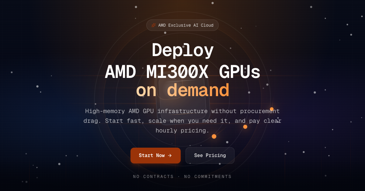 Hot Aisle - AMD Exclusive AI Cloud